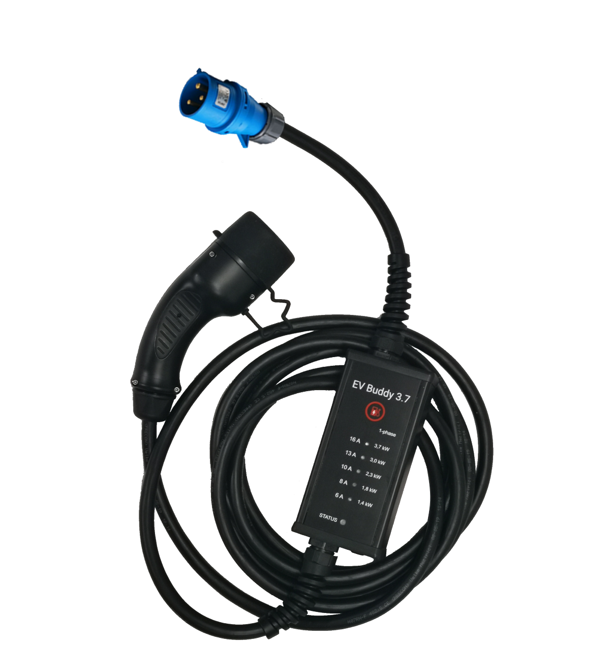 schnellladen.de. EV Buddy 3.7 - mobiler Typ 2 Lader mit 3.7kW